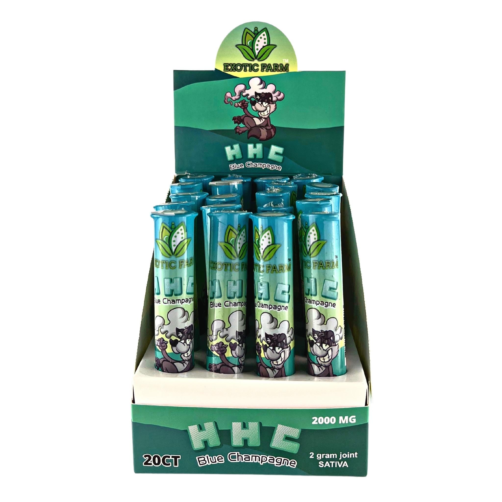 WHOLESALE EXOTIC FARM HHC PRE-ROLLS 2 GR (20 COUNT/BOX) – Austar